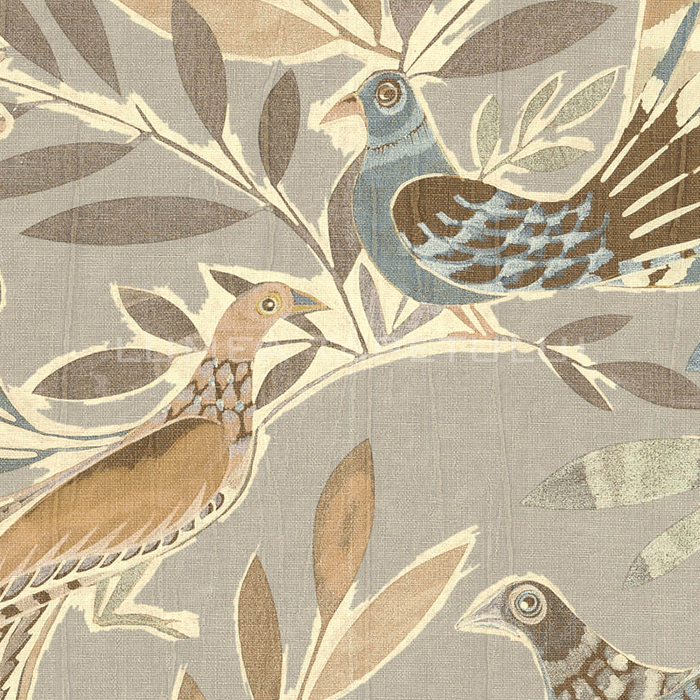 Tapet dormitor model pasari pictate Jannelli&Volpi 50303 - Lumea Tapetului